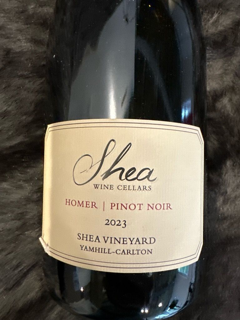 2023 Shea Wine Cellars Pinot Noir Homer Shea Vineyard, USA, Oregon ...