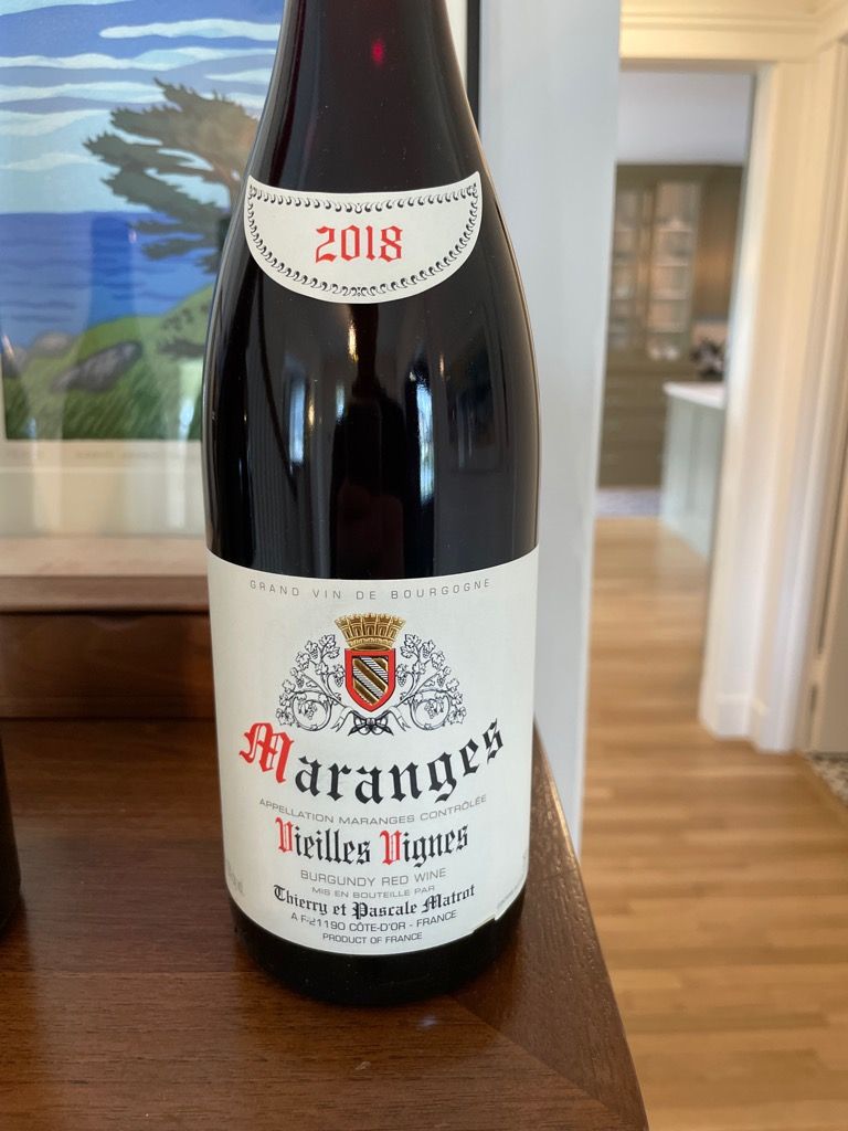 2018 Domaine Matrot Maranges Vieilles Vignes, France, Burgundy, Côte de ...