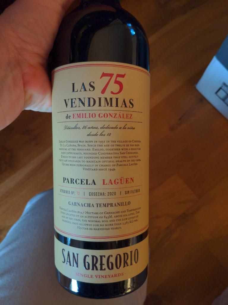 2020 San Gregorio Calatayud Old Vines Garnacha Tempranillo Armantes ...