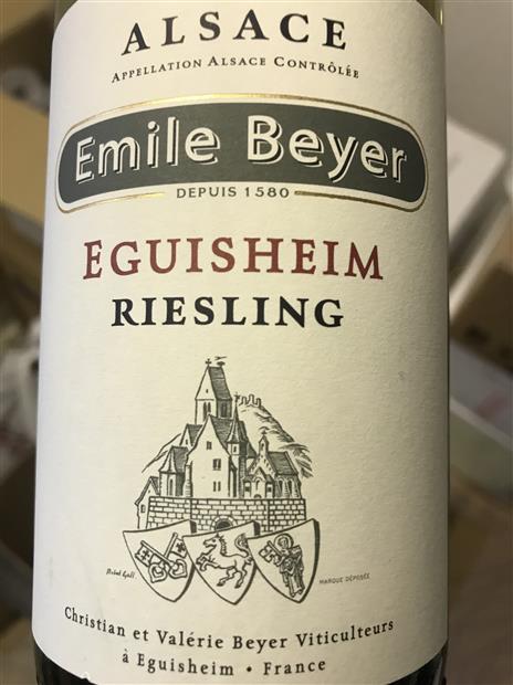 2017 Emile Beyer Riesling Eguisheim, France, Alsace - CellarTracker