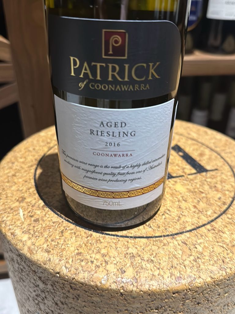 2016 Patrick Aged Riesling, Australia, South Australia, Limestone Coast, Coonawarra - CellarTracker