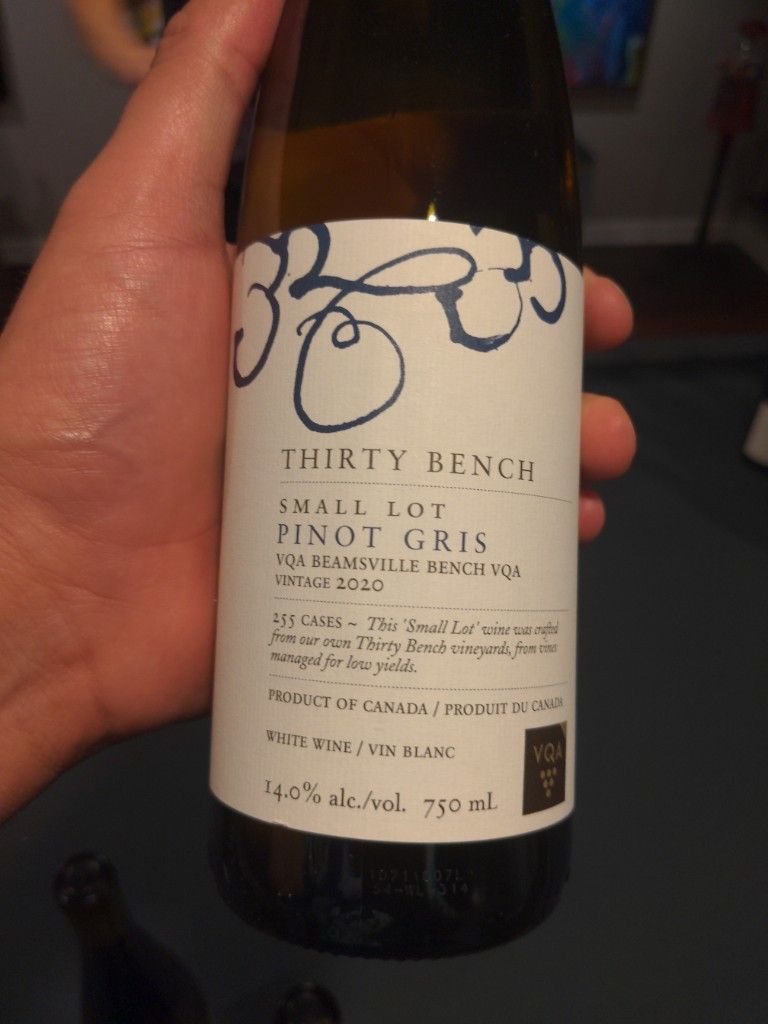 2021 Thirty Bench Pinot Gris Small Lot, Canada, Ontario, Niagara ...