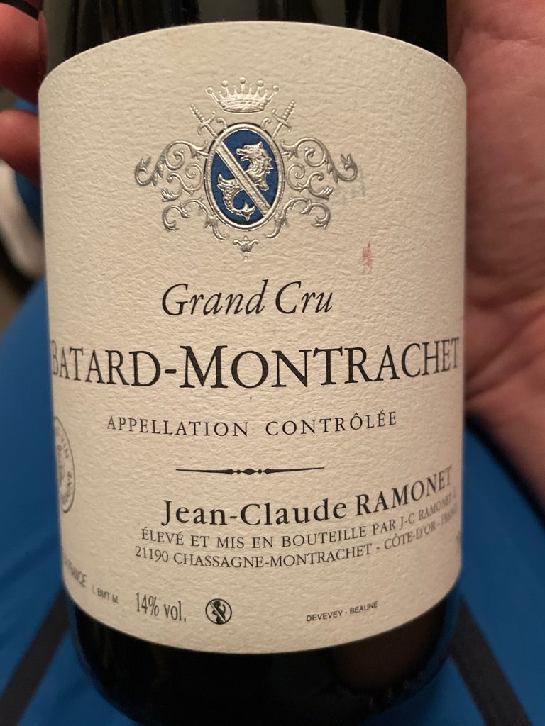 2018 Jean-Claude Ramonet Bâtard-Montrachet, France, Burgundy, Côte de ...
