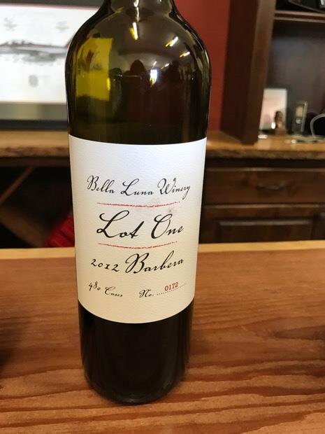 2012 Bella Luna Barbera Lot One, USA, California, Central Coast, San ...