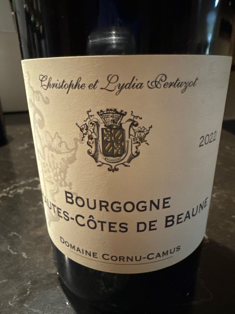 2022 Domaine Cornu-Camus Bourgogne Hautes-Côtes de Beaune Rouge, France ...