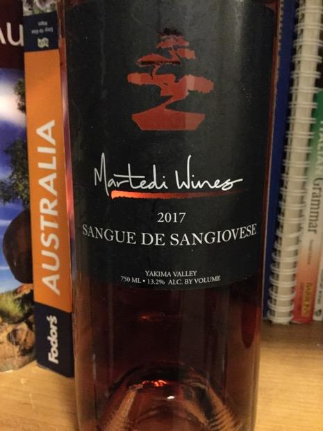 2022 Martedi Sangiovese Rosé, USA, Washington, Columbia Valley, Yakima ...