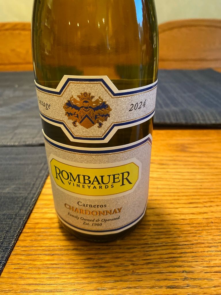 2024 Rombauer Vineyards Chardonnay, USA, California, Napa / Sonoma ...