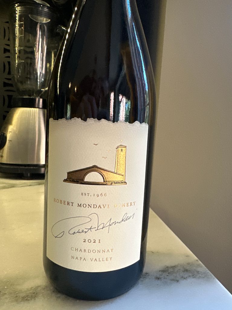 2021 Robert Mondavi Winery Chardonnay Oakville, USA, California, Napa ...