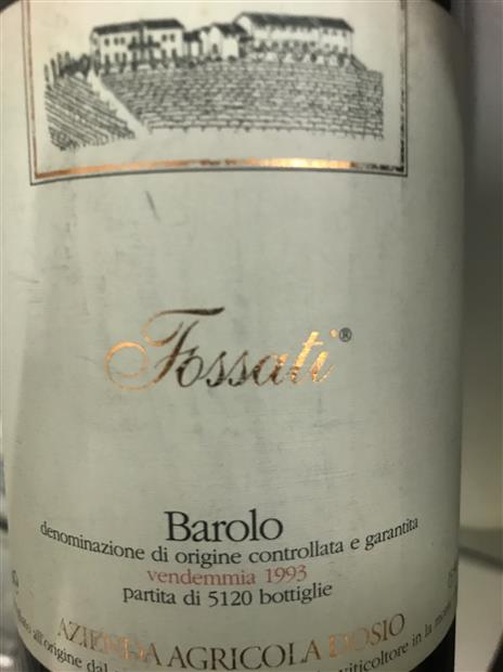 1990 Dosio Barolo Fossati, Italy, Piedmont, Langhe, Barolo - CellarTracker