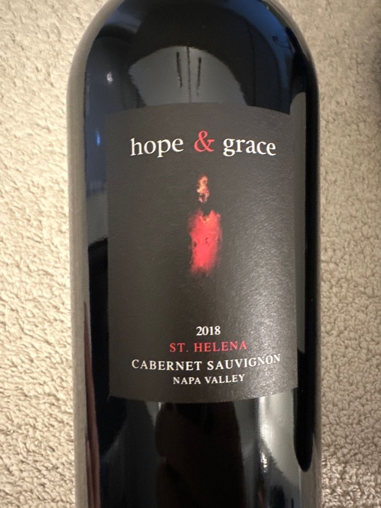 2018 Hope & Grace Cabernet Sauvignon St. Helena, USA, California, Napa ...
