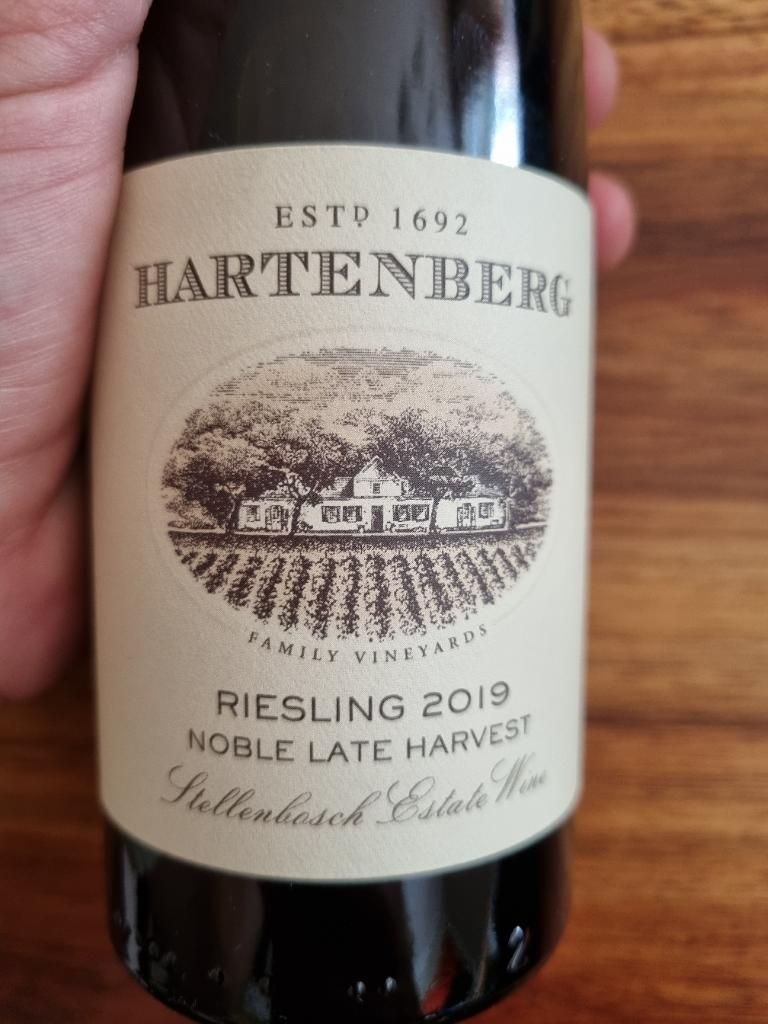 2019 Hartenberg Riesling Weisser Riesling Noble Late Harvest, South ...