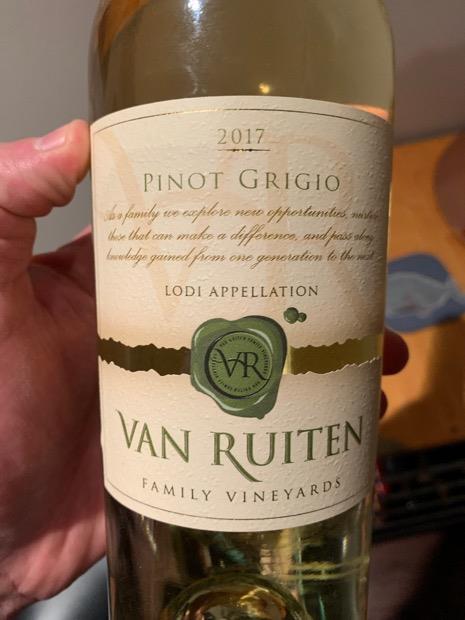 2021 Van Ruiten Pinot Grigio Family Vineyards, USA, California, Central ...