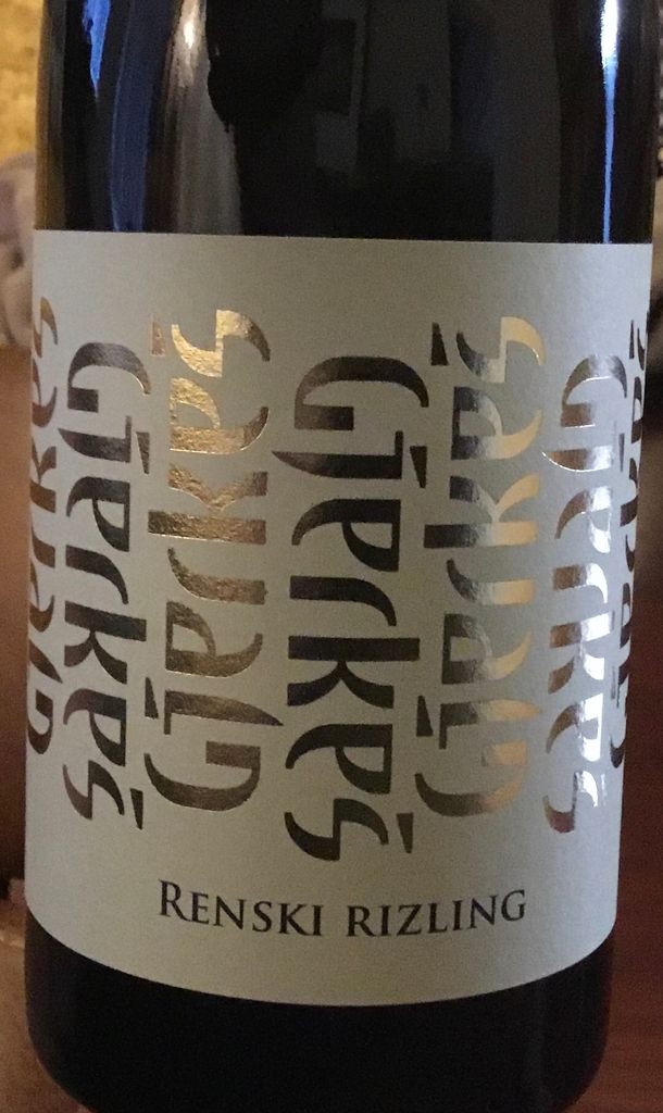 2019 Gjerkeš Renski Rizling, Slovenia, Podravje, Prekmurske Gorice ...