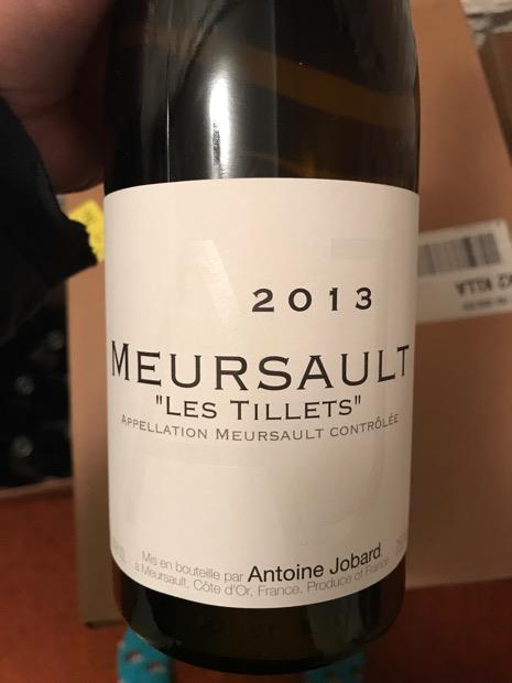 2013 Domaine Antoine Jobard Meursault Les Tillets, France, Burgundy ...