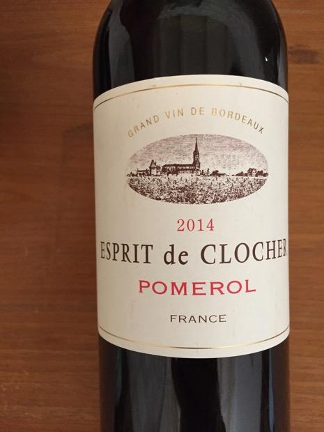 2014 Clos du Clocher Esprit de Clocher, France, Bordeaux, Libournais ...