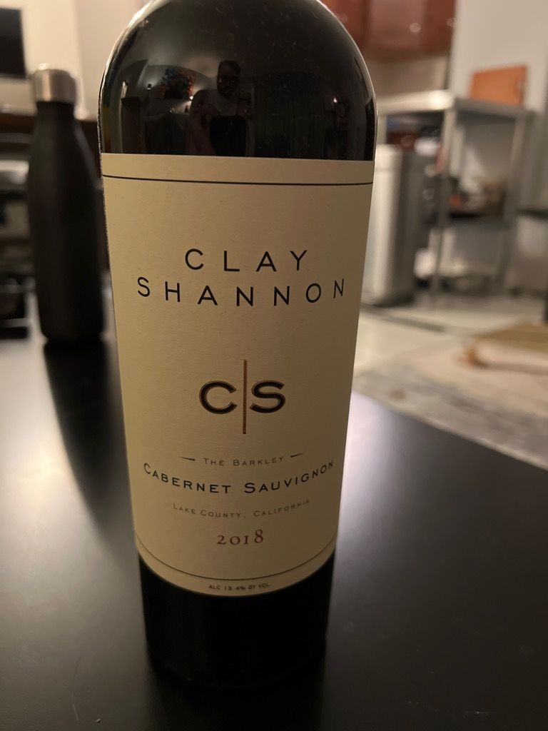 2018 Clay Shannon Cabernet Sauvignon The Barkley, USA, California ...