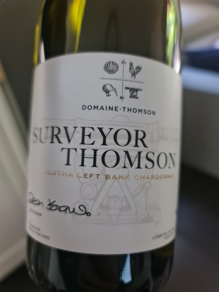 2022 Domaine-Thomson Chardonnay Surveyor Thomson Clutha Left Bank, New ...