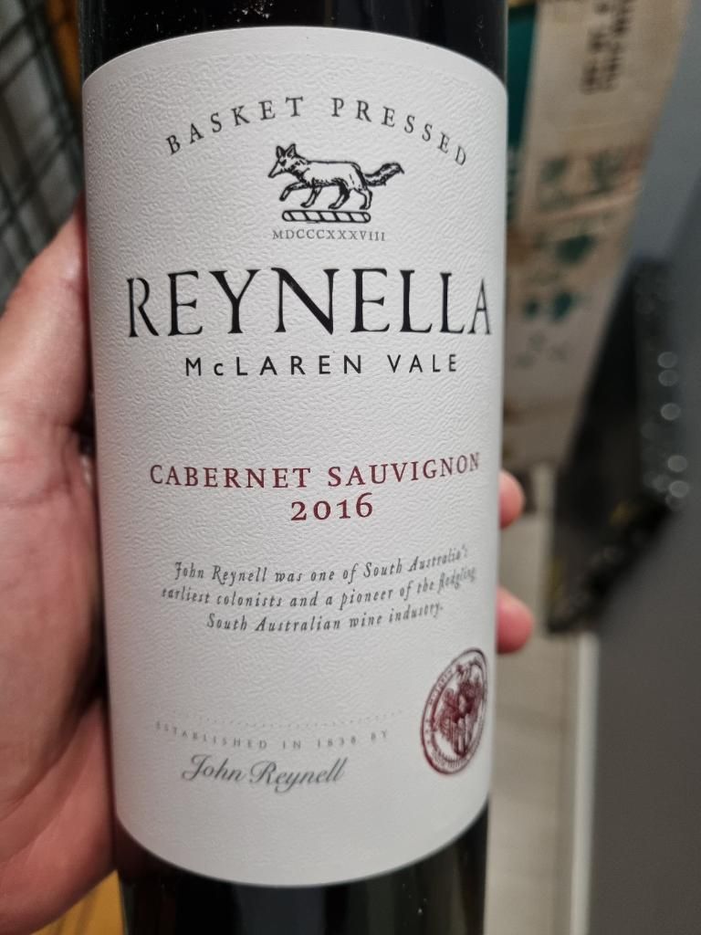 2016 Chateau Reynella Cabernet Sauvignon Basket Pressed, Australia ...