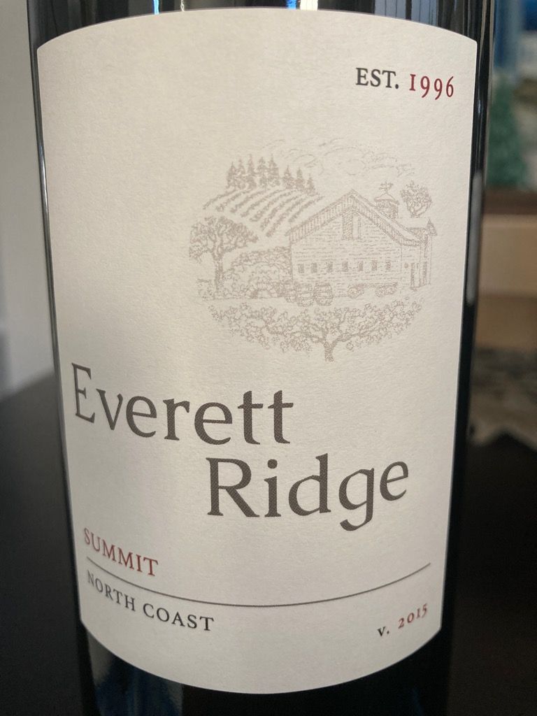 2015 Everett Ridge Summit Red Wine, USA, California, North Coast ...