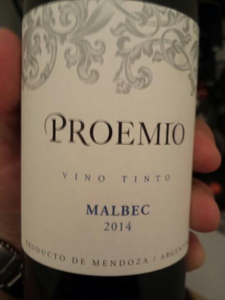 2014 Proemio Malbec, Argentina, Mendoza - CellarTracker