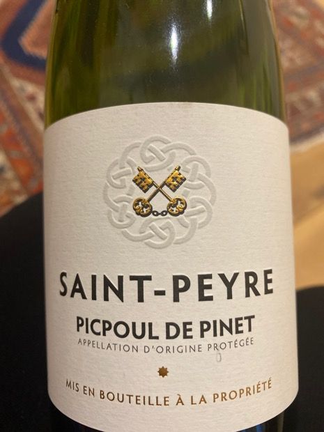 2018 Domaine Saint-Peyre Picpoul de Pinet, France, Languedoc Roussillon ...
