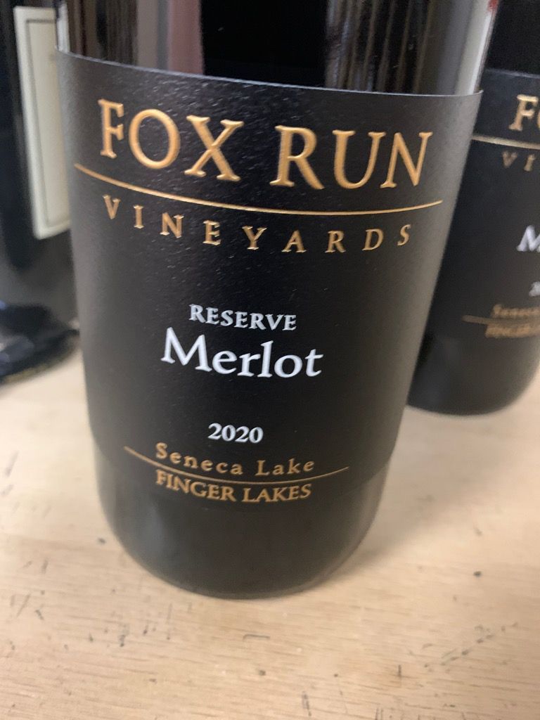 2020 Fox Run Vineyards Merlot, USA, New York, Finger Lakes - CellarTracker