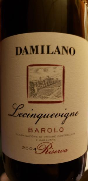2016 Damilano Barolo Lecinquevigne Riserva, Italy, Piedmont, Langhe ...