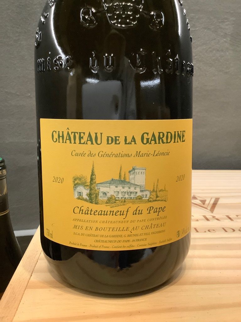 2021 Château de la Gardine Châteauneuf-du-Pape Cuvée des generations ...