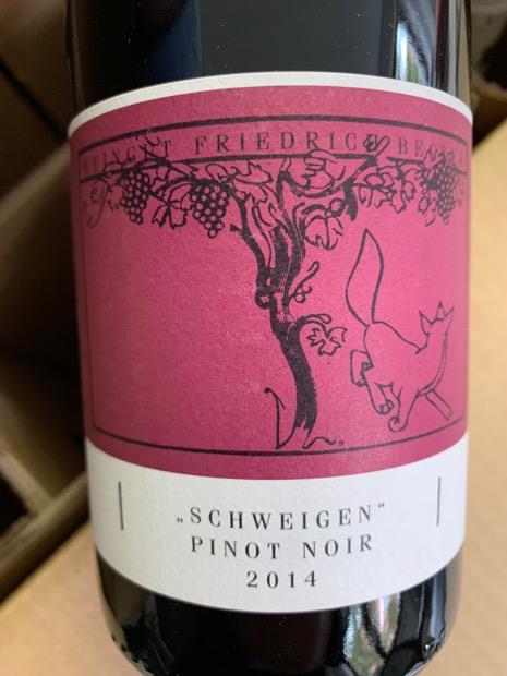 2014 Friedrich Becker Pinot Noir Schweigen, Germany, Pfalz - CellarTracker