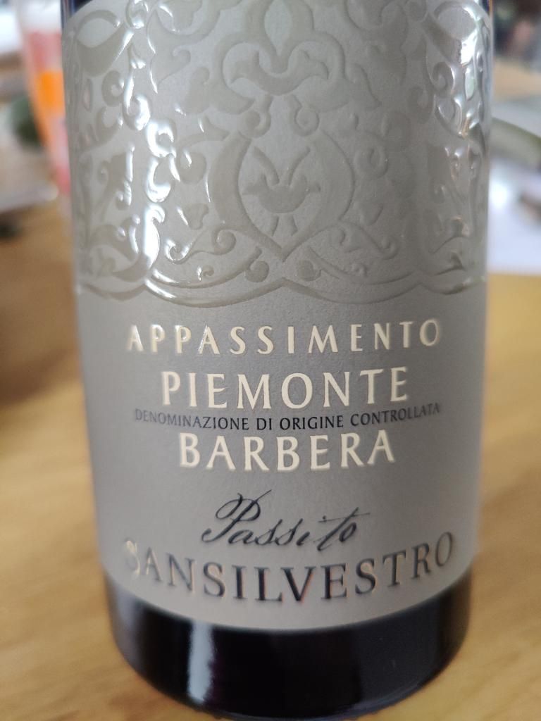 2020 Cantine San Silvestro Piemonte Barbera Passito Appassimento, Italy ...