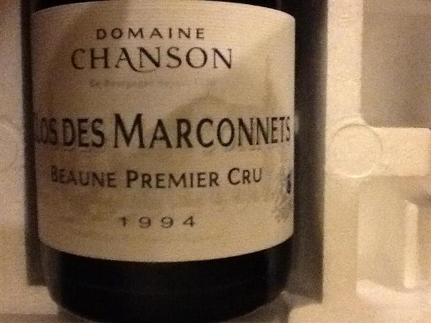 1994 Domaine Chanson Beaune 1er Cru Clos des Marconnets, France ...