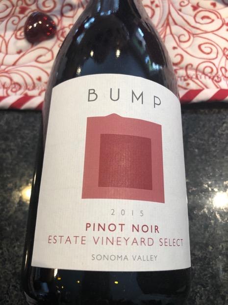 2019 Bump Wine Cellars Pinot Noir Estate Vineyard Select, USA ...