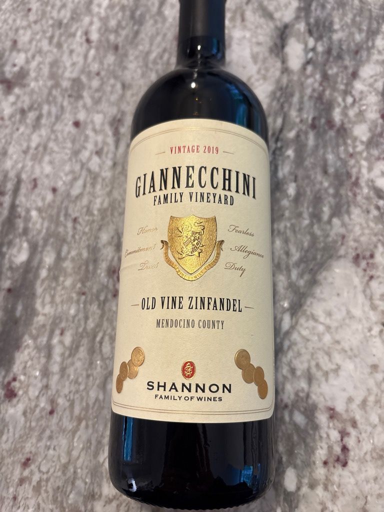 2019 Shannon Ridge Vineyard Old Vine Zinfandel Giannecchini, USA ...