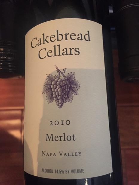 2010 Cakebread Cellars Merlot, USA, California, Napa Valley - CellarTracker