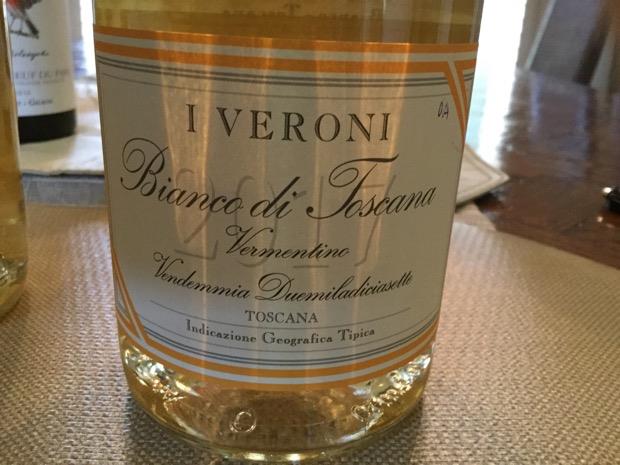 2017 I Veroni Bianco di Toscana Toscana IGT, Italy, Tuscany, Toscana ...