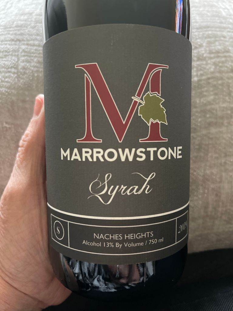 2020 Marrowstone Vineyards Syrah, USA, Washington, Columbia Valley ...