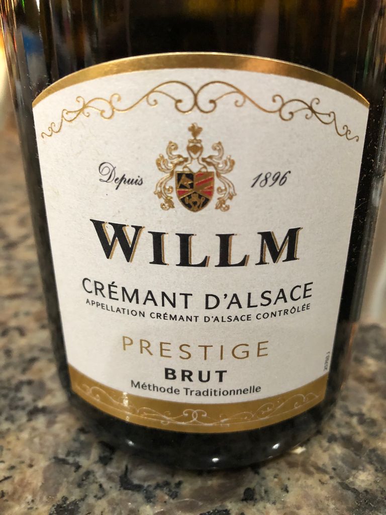 NV Willm Crémant d'Alsace Cuvée Prestige, France, Alsace, Crémant d ...