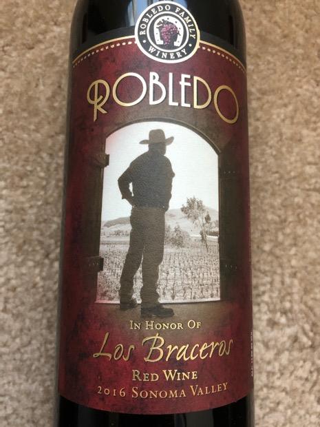 2016 Robledo Family Winery "Los Braceros", USA, California, Sonoma ...