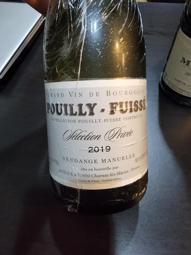 2019 Vins Auvigue Pouilly-Fuissé Sèlection Privèe, France, Burgundy ...