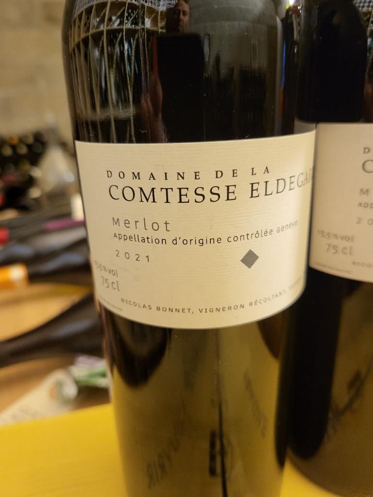 2021 Comtesse Eldegarde Merlot Nicolas Bonnet, Switzerland, Genève ...