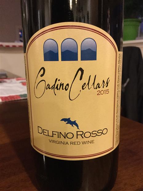 2014 Gadino Cellars Delfino Rosso, USA, Virginia, Northern Virginia ...