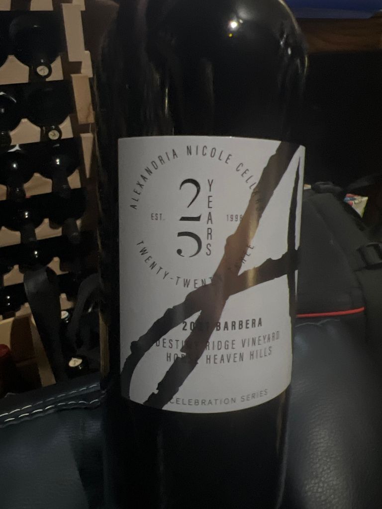 2021 Alexandria Nicole Barbera Destiny Ridge Vineyards, USA, Washington ...