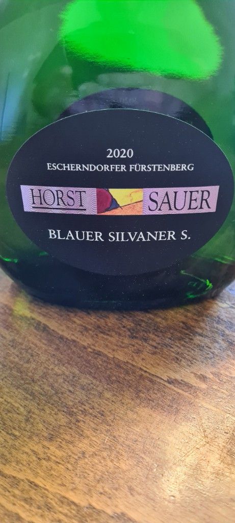 2023 Horst Sauer Escherndorfer Fürstenberg Blauer Silvaner S, Germany, Franken - CellarTracker