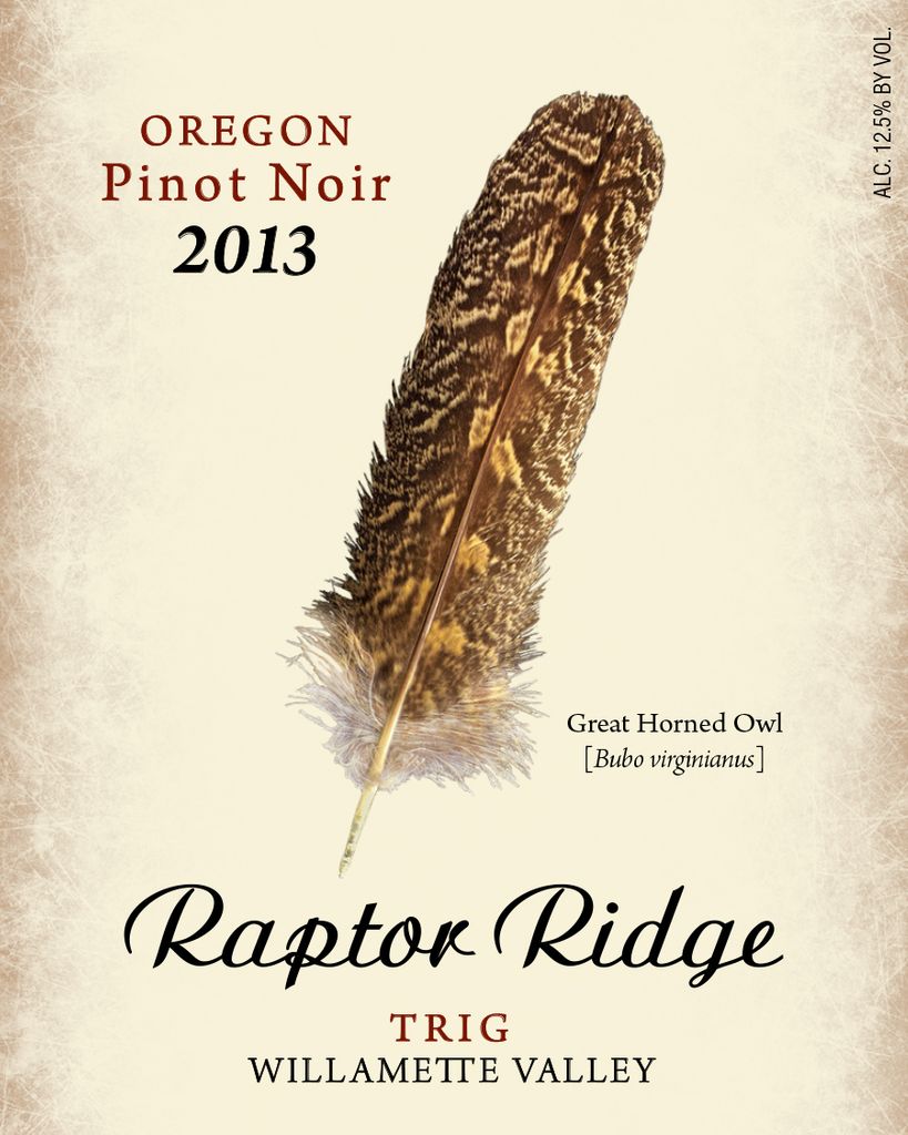 2013 Raptor Ridge Pinot Noir Trig, USA, Oregon, Willamette Valley ...