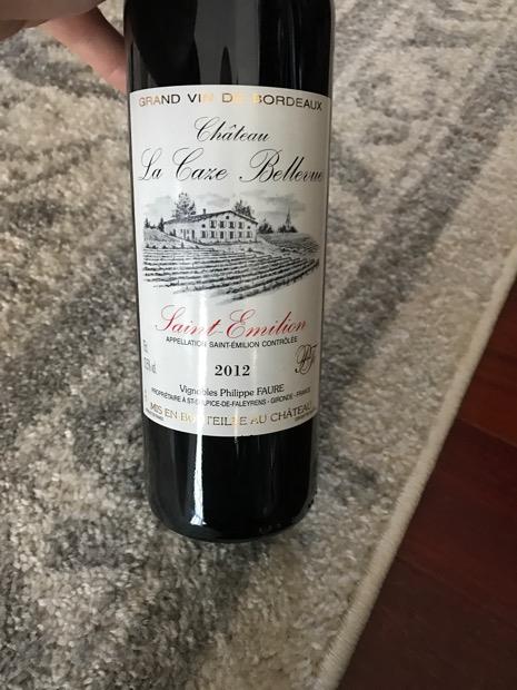 2012 Château La Caze Bellevue, France, Bordeaux, Libournais, St. Émilion - CellarTracker