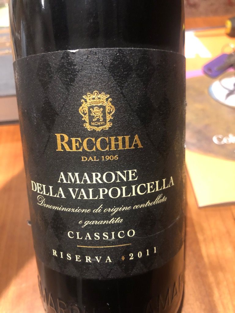 2011 Recchia Amarone della Valpolicella Classico, Italy, Veneto ...