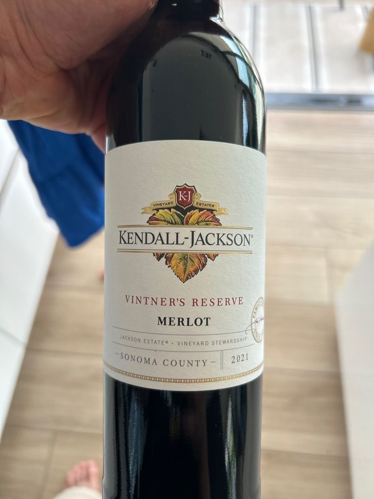 2021 Kendall-Jackson Merlot Vintner's Reserve, USA, California, Sonoma ...
