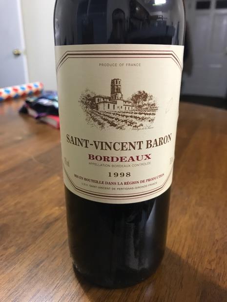 1993 Château Saint-Vincent Baron, France, Bordeaux, Médoc - CellarTracker