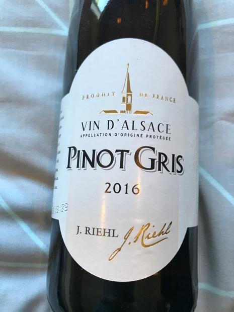 2015 J. Riehl Pinot Gris, France, Alsace - CellarTracker