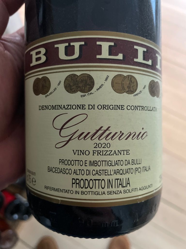 NV Azienda Vinicola Bulli Julius Bolle Macerato Frizzante, Italy ...